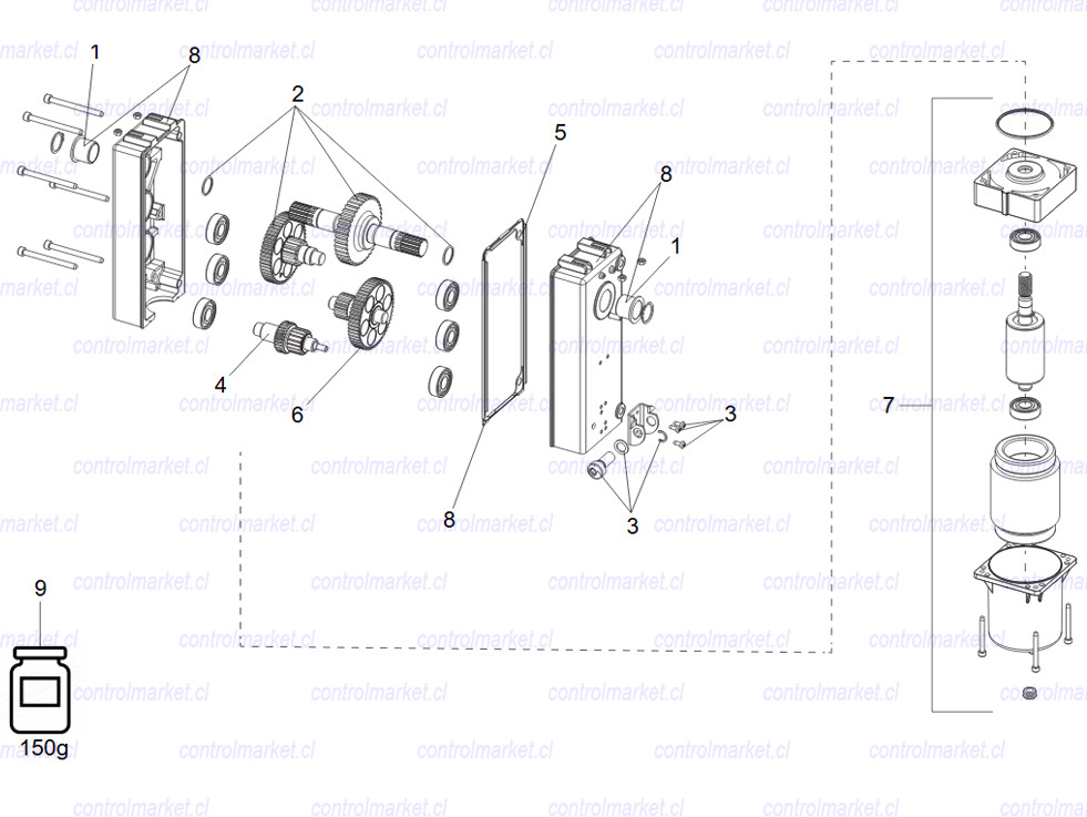 Despiece FAAC 550 - Control Market